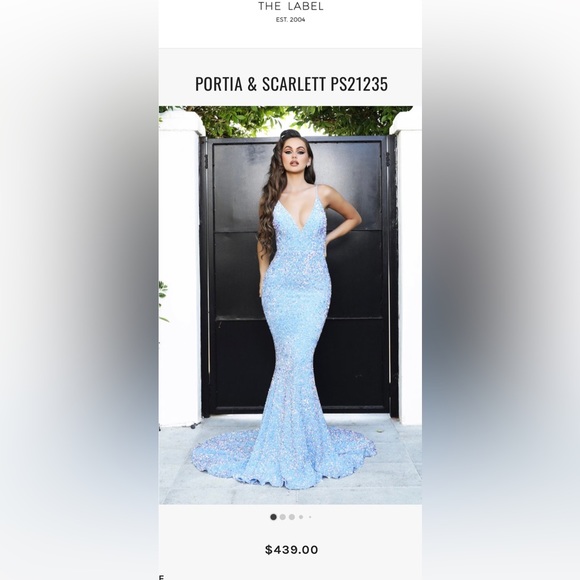 Portia and Scarlett | Dresses | Portia Scarlett Ps2235 Low Back Fitted ...